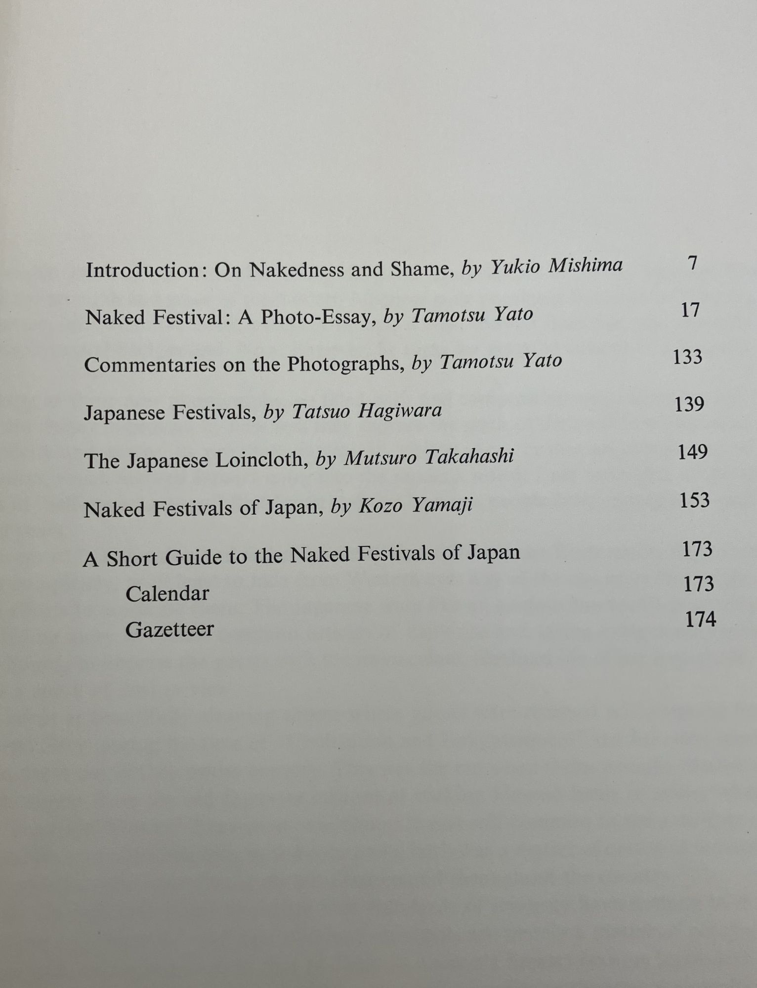 Naked Festival Tamotsu Yato Yukio Mishima Photographs Introduction